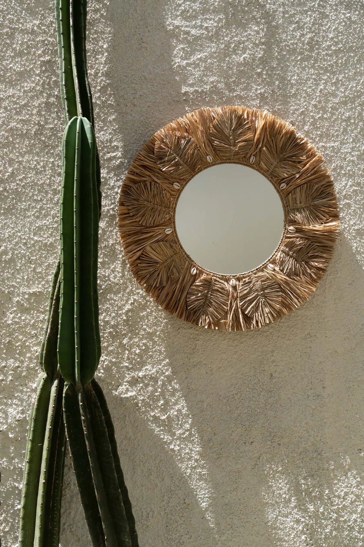 The Palm Tree Mirror - Natural - M | Balinaya